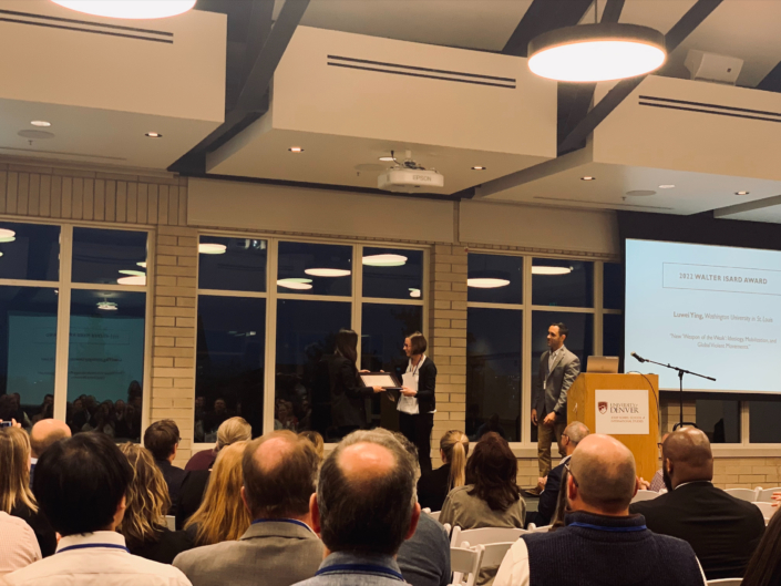 Professor Luwei Ying Receives Walter Isard Award - UCLA Political Science